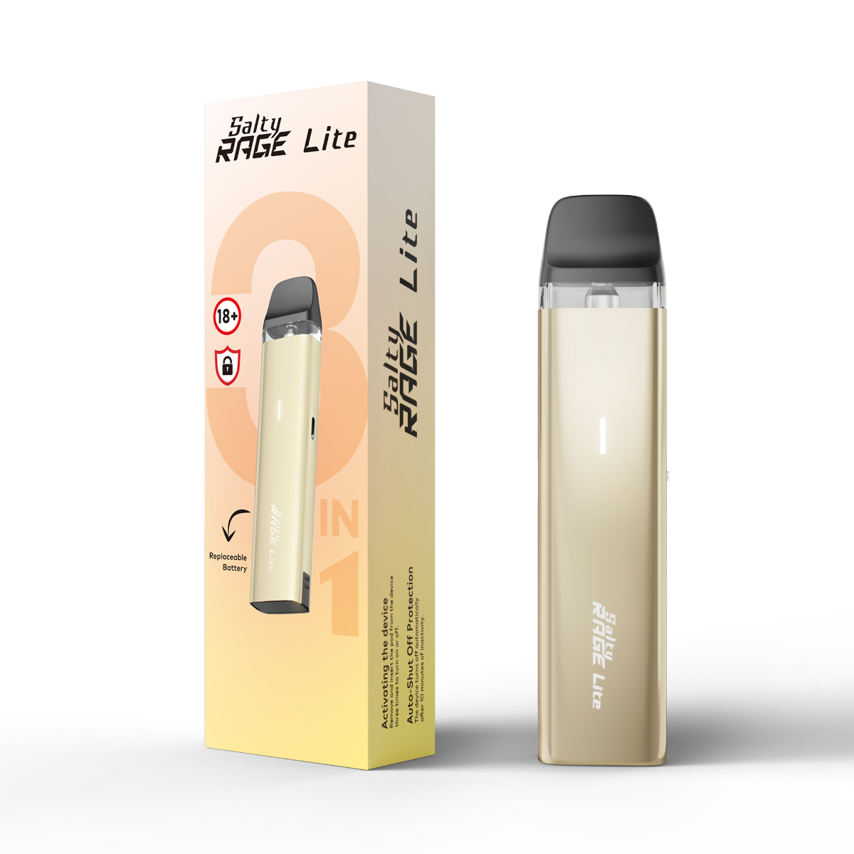 Salty RAGE LITE Pod Kit | Shosha Global